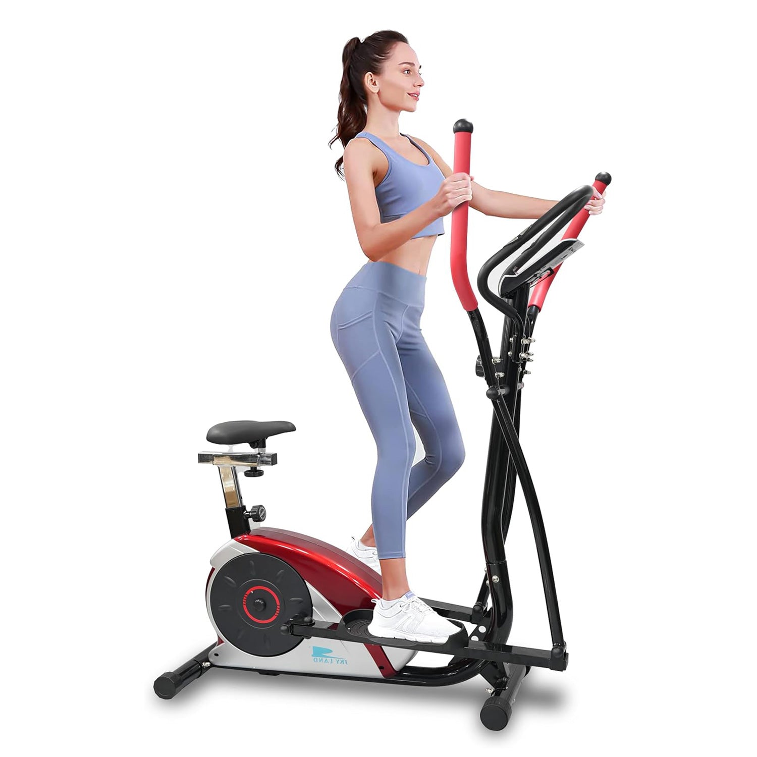2-in-1 Elliptical Trainer & Exercise Bike EM-1202 Magnetic Resistance ...
