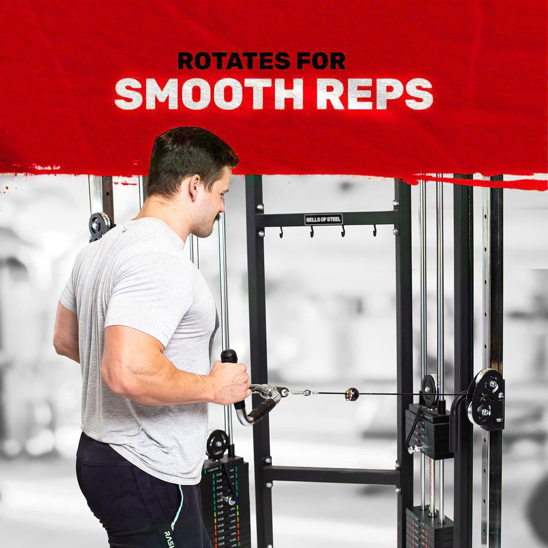 SKY LAND Multi Exercise Bar Cable Attachment | Lat pull-down Bar Cable ...