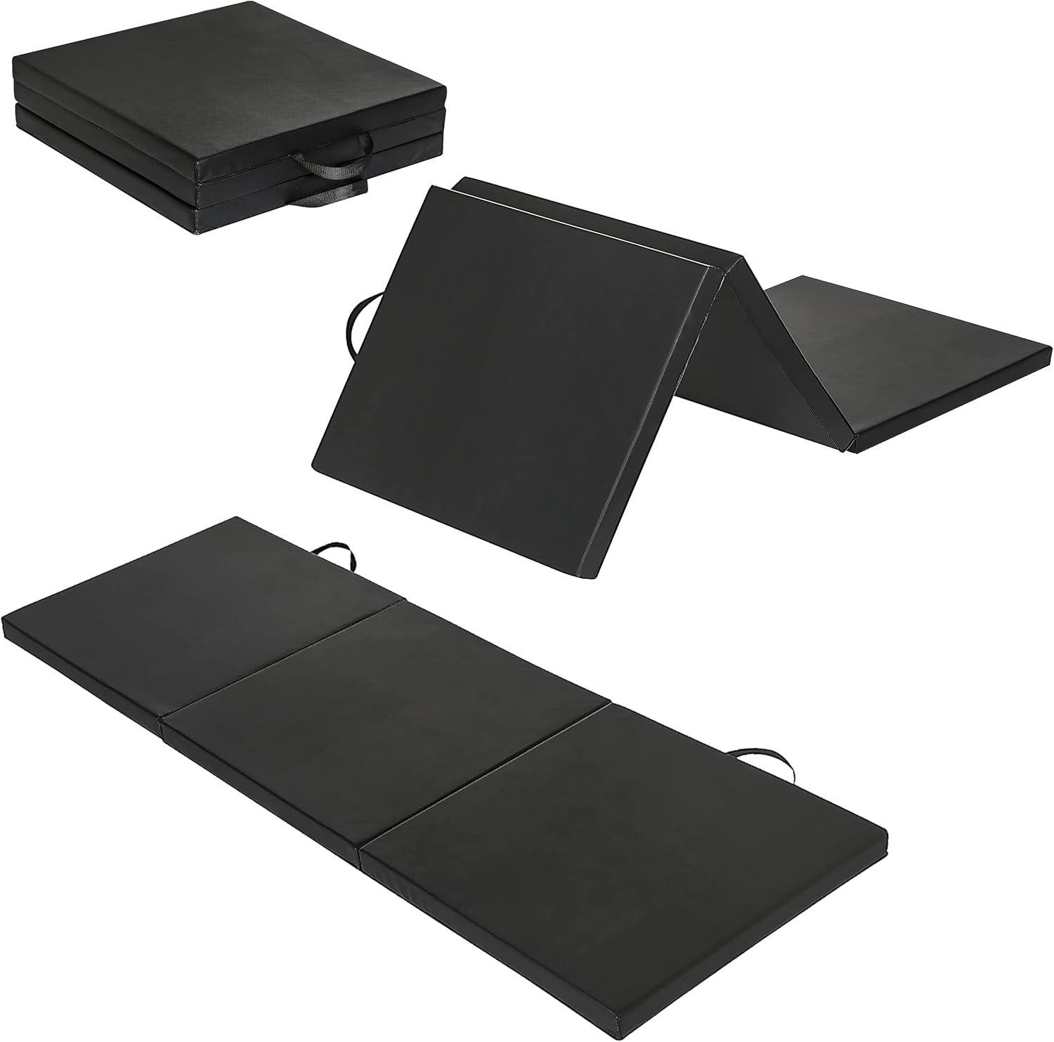 Tri-Folding Tumbling,Exercise Mat,180cm long X 60cm width X 4cm Thickn ...