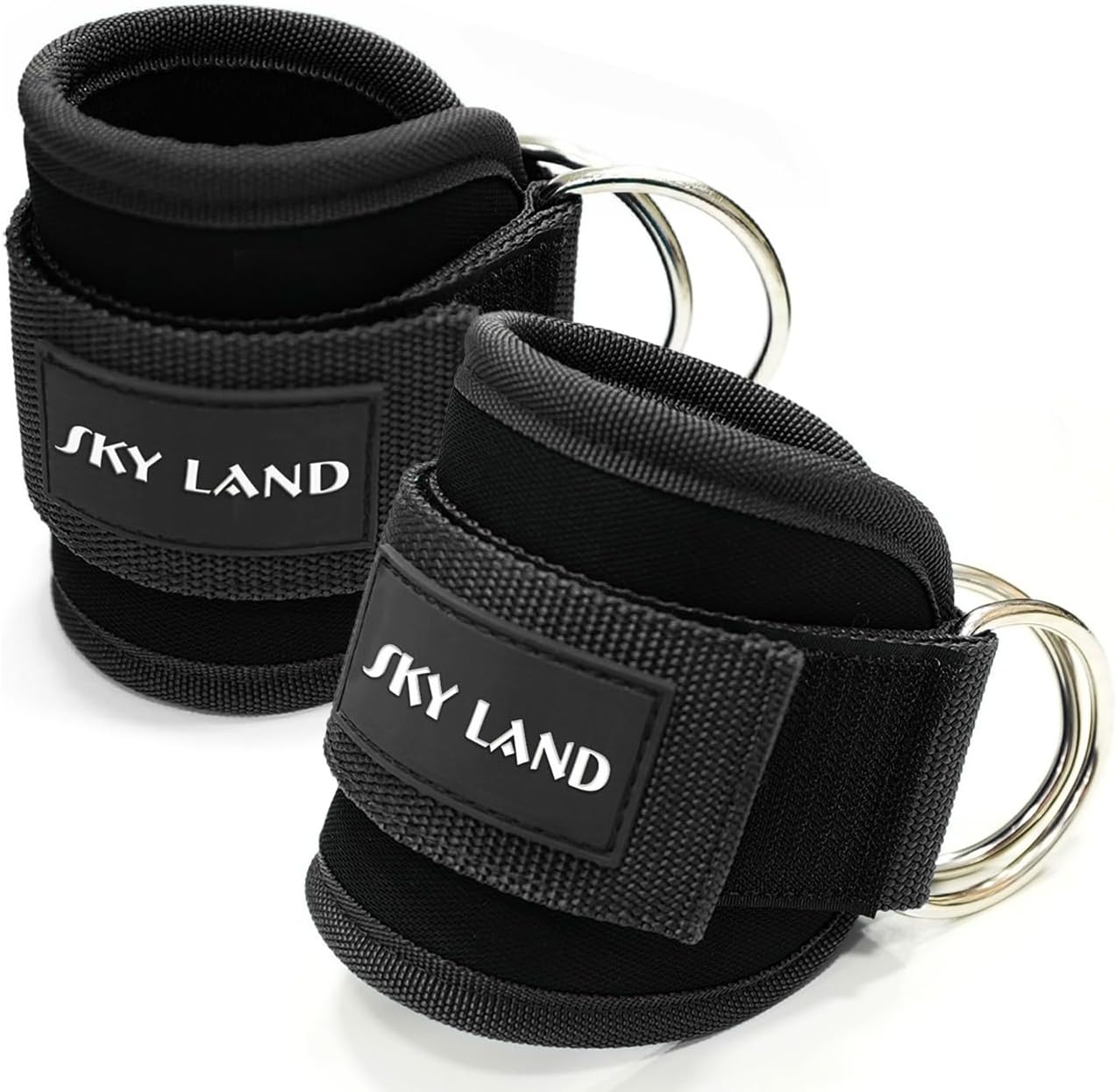 Premium Padded Ankle Straps for Cable Machines, Adjustable Neoprene Su ...